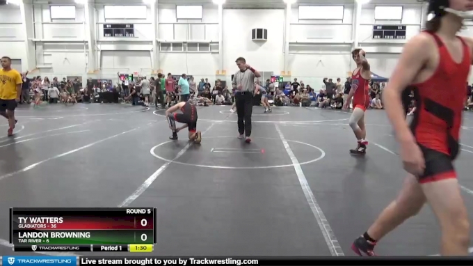 152 lbs Round 5 (10 Team) - Ty Watters, Gladiators vs Landon Browning ...