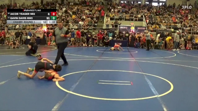 71 lbs Champ. Round 1 - Gavin Davis NW2, Wellington vs Jacob Yeager NE5 ...