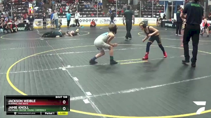 72 lbs Cons. Round 2 - Jackson Weible, Algonac Mat Rats vs Jamie Knoll ...