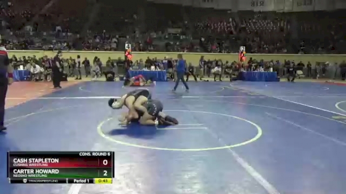 126 lbs Cons. Round 6 - Cash Stapleton, Cushing Wrestling vs Carter ...