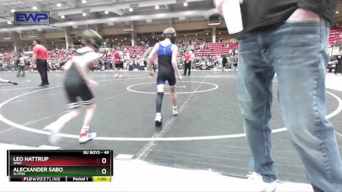 49 lbs Champ. Round 1 - Leo Hattrup, WWC vs Alecxander Sabo, Slyfox