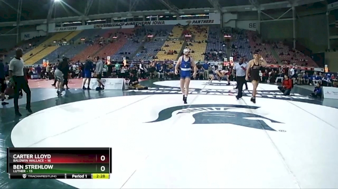 184 lbs Round 1 (16 Team) - Carter Lloyd, Baldwin Wallace vs Ben ...