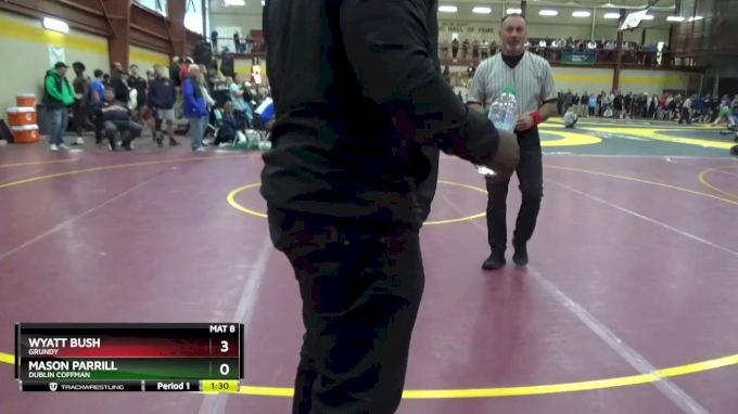 215 lbs Champ. Round 1 - Mason Parrill, Dublin Coffman vs Wyatt Bush ...