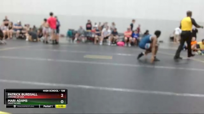 138 lbs Cons. Round 2 - Patrick Burdsall, Ground Up USA vs Mari Adams ...