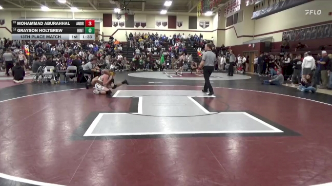 144 lbs 13th Place Match - Grayson Holtgrew, Hinton vs Mohammad ...