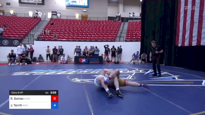 130 kg Cons 8 #1 - Rio Gomez, Kansas vs Joshua Terrill, Michigan ...