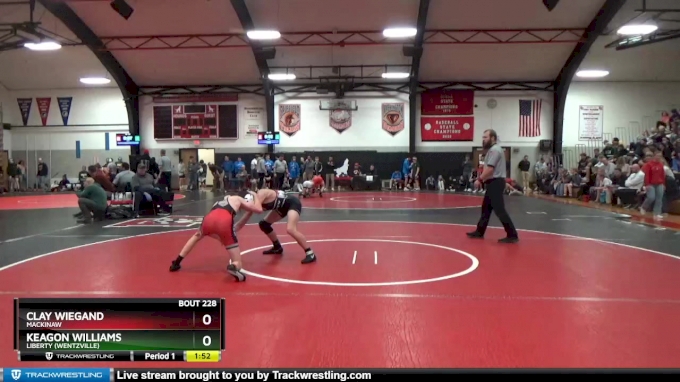 126 lbs Round 3 - Kaiden Dietzenbach, Notre Dame, Burlington vs Caden ...