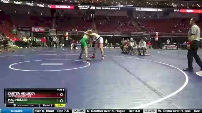2A-285 lbs Cons. Round 5 - Carter Heilskov, Hampton-Dumont-CAL vs Mac ...