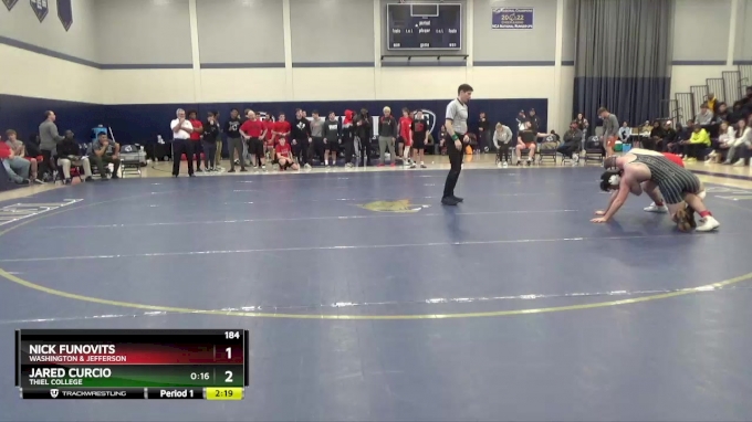 184 lbs 1st Place Match - Nick Funovits, Washington & Jefferson vs ...