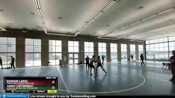 182 lbs Round 2 - Konnor Large, Legacy Boltz Wrestling Club vs Aiden ...