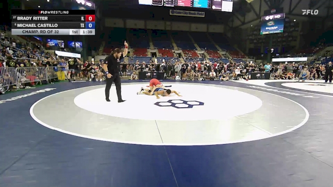 157 lbs Champ. Rd Of 32 - Brady Ritter, IL vs Michael Castillo, TX
