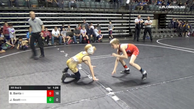 65 lbs Rr Rnd 5 - Boden Banta, Idaho (E) vs Jaxson Scott, Kansas Dust ...