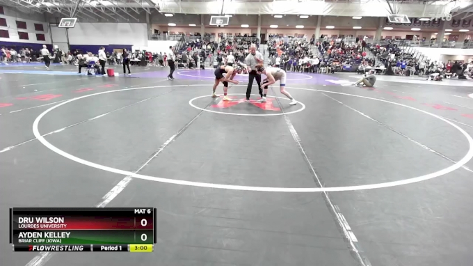 141 lbs Champ. Round 1 - Dru Wilson, Lourdes University vs Ayden Kelley ...