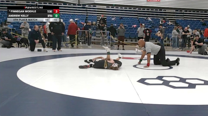 56 lbs 5th Place Match - Finnegan Moehle, Team Central Wrestling Club ...