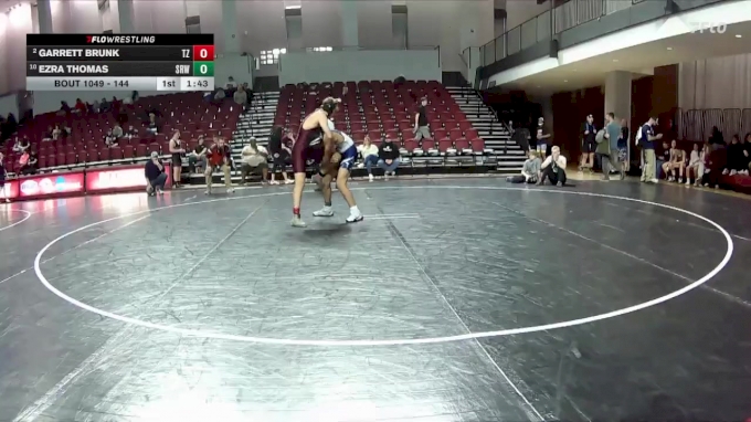 144 lbs Quarterfinal - Ezra Thomas, Unaffiliated vs Garrett Brunk, Jr ...