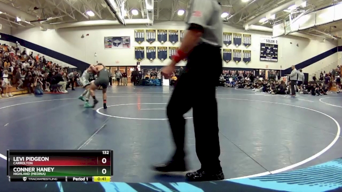 132 lbs 3rd Place Match - Levi Pidgeon, Carrolton vs Conner Haney ...