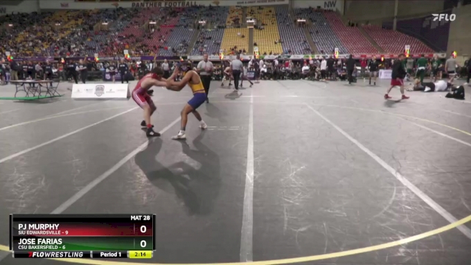157 lbs Finals (2 Team) - Jose Farias, CSU Bakersfield vs PJ Murphy ...