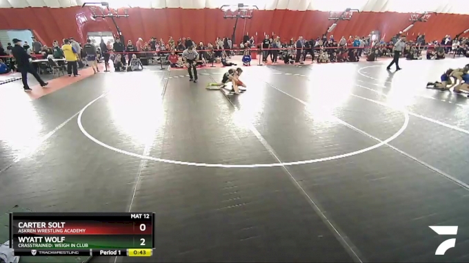 86 lbs Semifinal - Wyatt Wolf, CrassTrained: Weigh In Club vs Carter ...