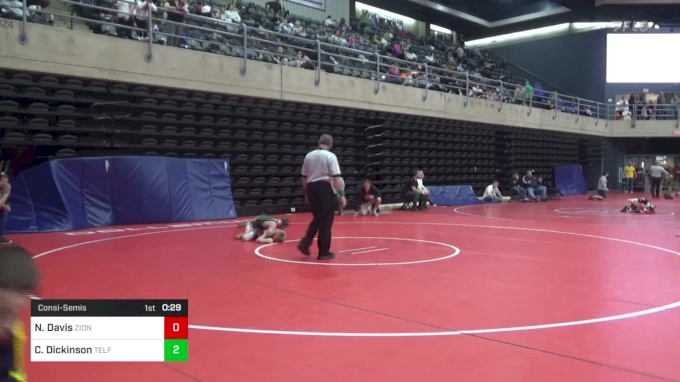 93 lbs Consolation - Nash Davis, Zion Grove vs Colton Dickinson, Telford