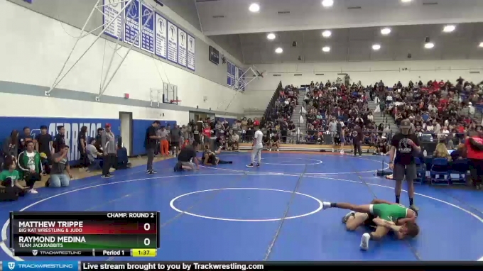 126 lbs Champ. Round 2 - Raymond Medina, Team Jackrabbits vs Matthew ...