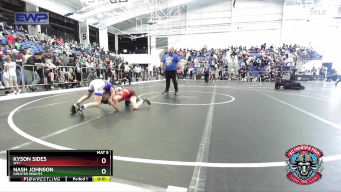 64 lbs 3rd Place Match - Kyson Sides, WTC vs Nash Johnson, Greater Heights