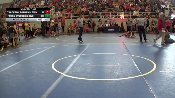 77 lbs Cons. Round 2 - Jackson Baldrick SW6, Batavia Bulldogs vs Ryan ...