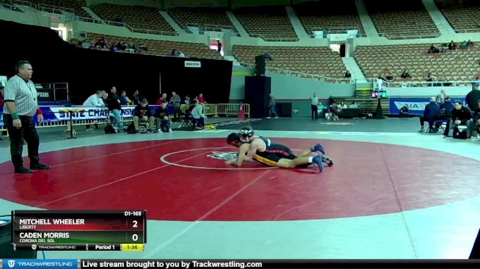 D1-165 lbs Champ. Round 1 - Caden Morris, Corona Del Sol vs Mitchell ...