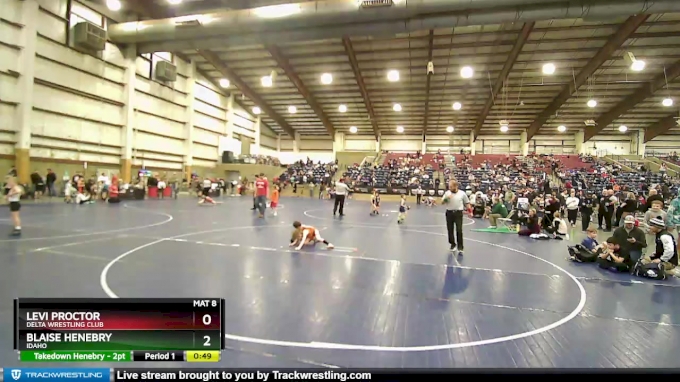 53 lbs Champ. Round 2 - Blaise Henebry, Idaho vs Levi Proctor, Delta ...