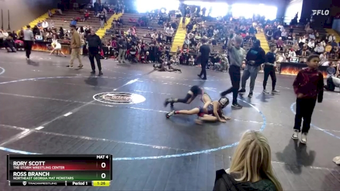72 lbs Round 2 - Rory Scott, The Storm Wrestling Center vs Ross Branch ...