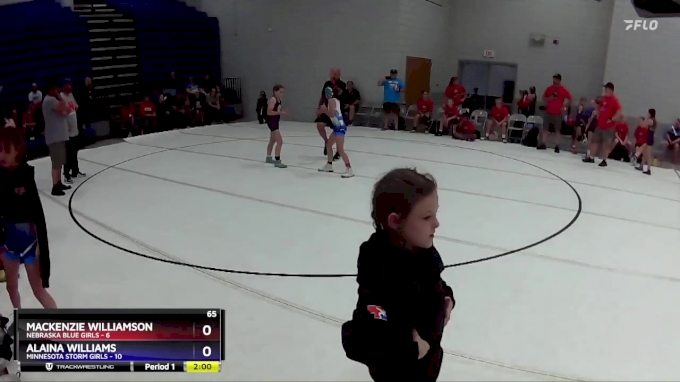 65 lbs Round 2 (6 Team) - Mackenzie Williamson, Nebraska Blue Girls vs ...