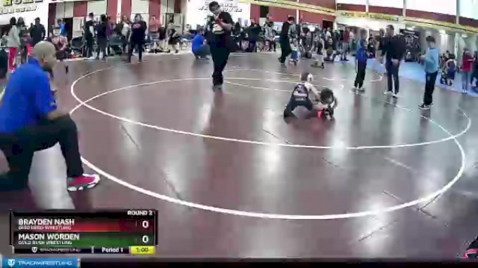 55 lbs Round 2 - Mason Worden, Gold Rush Wrestling vs Brayden Nash ...