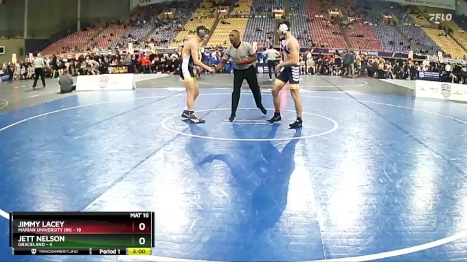 165 lbs Semis (4 Team) - Jett Nelson, Graceland vs Jimmy Lacey, Marian ...