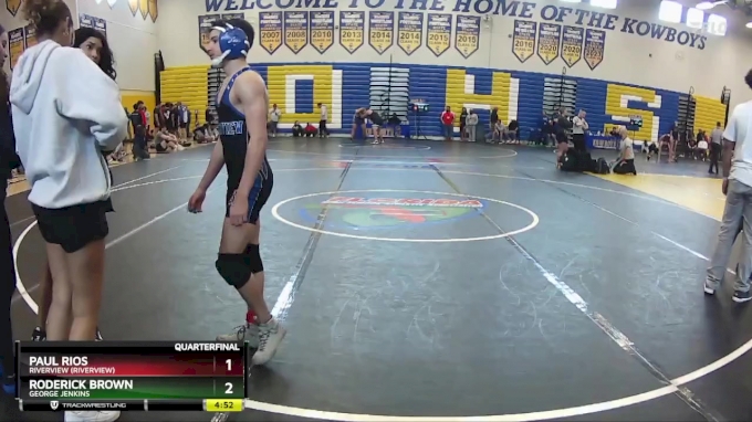 106 lbs Quarterfinal - Roderick Brown, George Jenkins vs Paul Rios ...