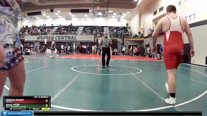 285 lbs Champ. Round 1 - Joshua Dickey, Indiana vs Isaac Moss, Delta ...