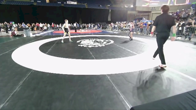 102 lbs Champ. Round 2 - Halen Hanson, Scrap Yard Garage Wrestling vs ...