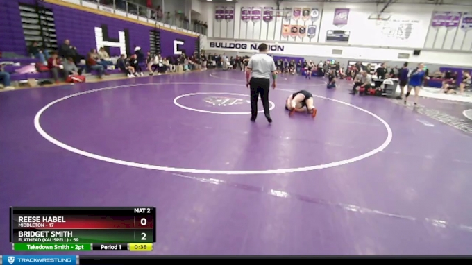 155 lbs Cons. Round 5 - Reese Habel, Middleton vs Bridget Smith ...