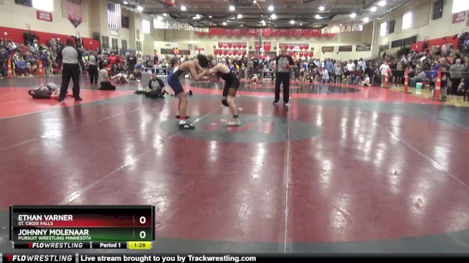 130 lbs Round 1 - Ethan Varner, St. Croix Falls vs Johnny Molenaar ...