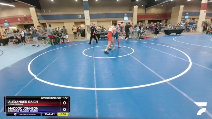 170 lbs Cons. Round 3 - Alexander Raich, 3F Wrestling vs Maddoc Johnson ...