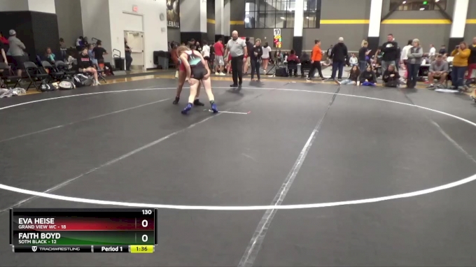 130 lbs Round 3 (6 Team) - Eva Heise, Grand View WC vs Faith Boyd, SOTM ...