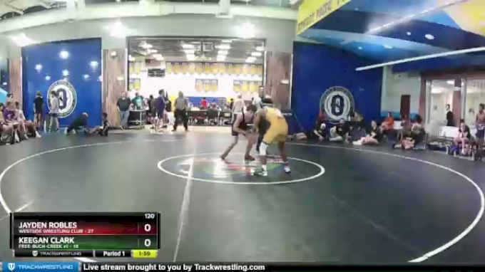 120 lbs Placement (16 Team) - Jayden Robles, Westside Wrestling Club vs ...