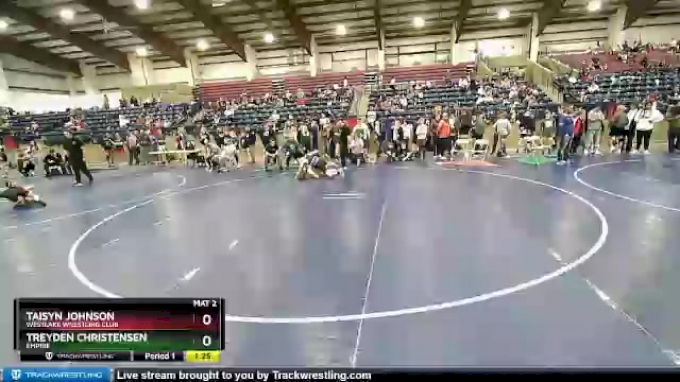 125 lbs Cons. Round 1 - Treyden Christensen, Empire vs Taisyn Johnson ...