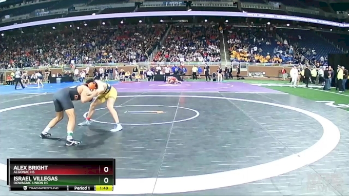 D3-144 lbs Champ. Round 1 - Israel Villegas, Dowagiac Union HS vs Alex Bright, Algonac HS