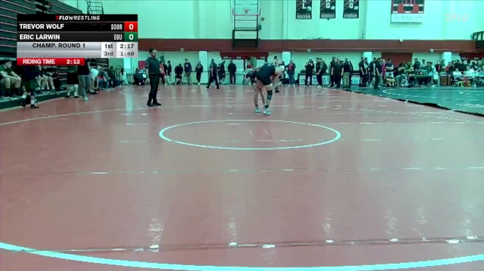 149 lbs Champ. Round 1 - Trevor Wolf, Southern Oregon vs Eric Larwin ...