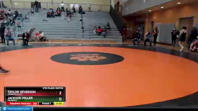 126 lbs 5th Place Match - Jackson Miller, Meridian vs Taylor Severson ...