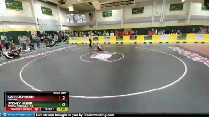 91 lbs Round 2 - Sydney Huber, MATPAC Wrestling - ND vs Capri Johnson ...