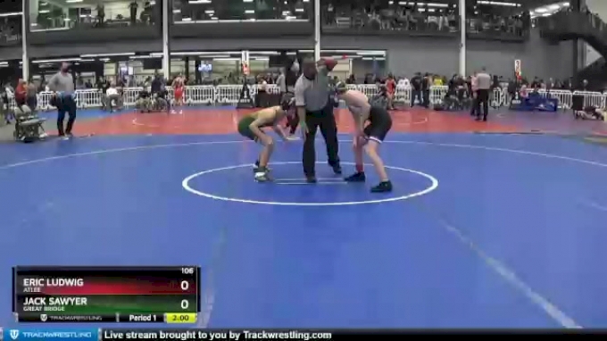 106 lbs Quarterfinal - Eric Ludwig, Atlee vs Jack Sawyer, Great Bridge