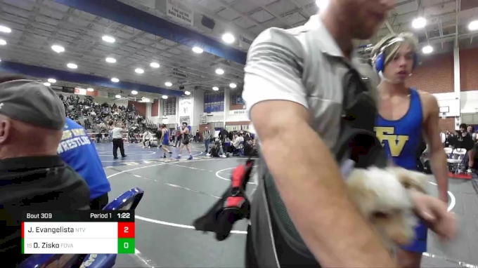 120 lbs Champ. Round 2 - Dane Zisko, Fountain Valley vs Jovanni ...