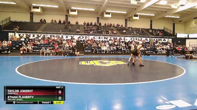 141 lbs Champ. Round 1 - Ethan Flaherty, William Jewell vs Taylor ...