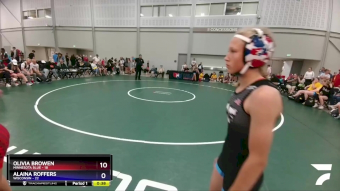 110 lbs Round 3 (8 Team) - Trinity Yates, Minnesota Blue vs Ramsey ...