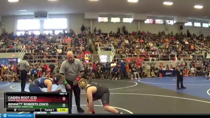 147 lbs Champ. Round 1 - Caiden Root (C5), Bishop Watterson Eagles vs ...